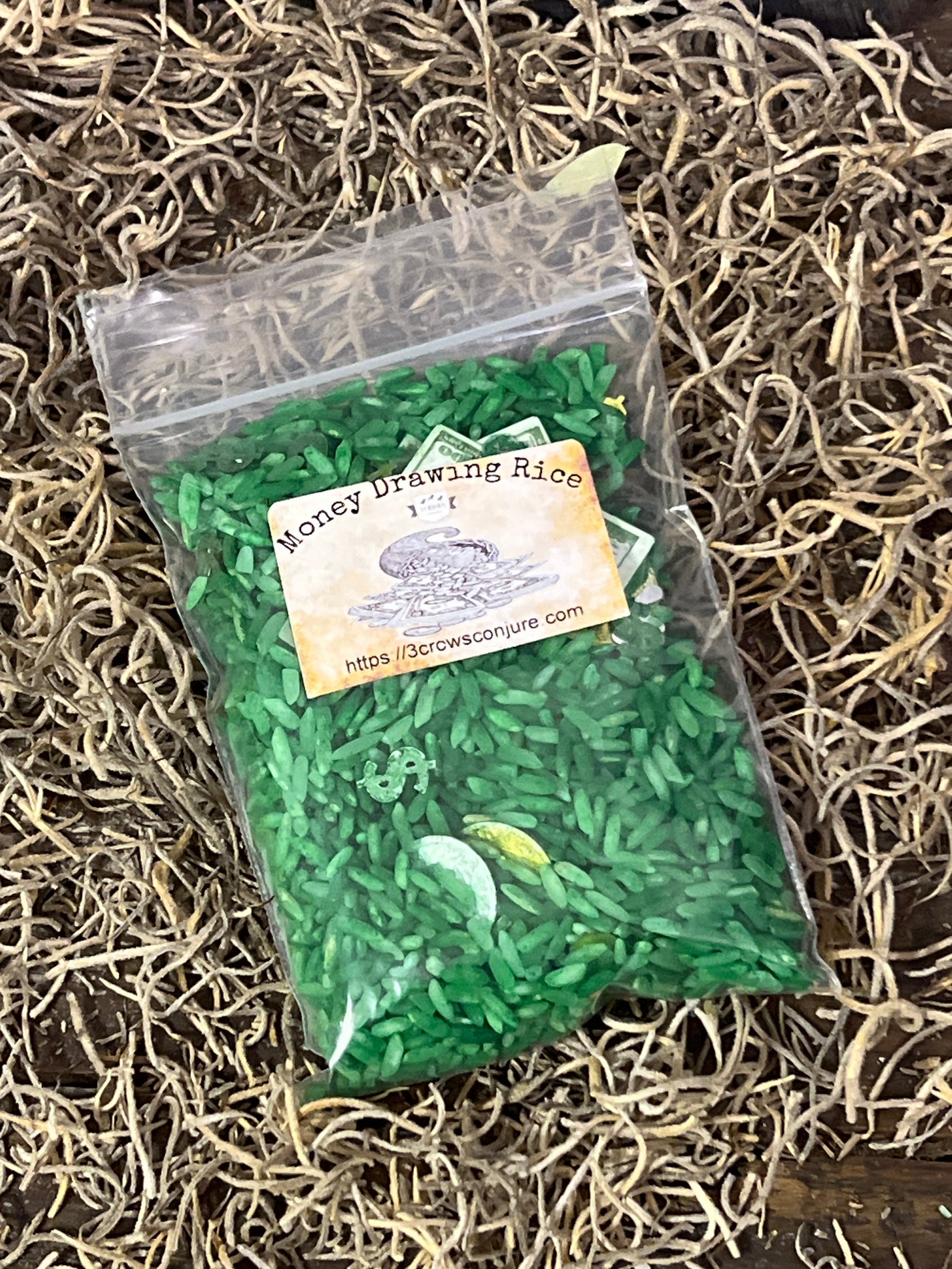 Money Drawing Rice – 3 Crows Conjure