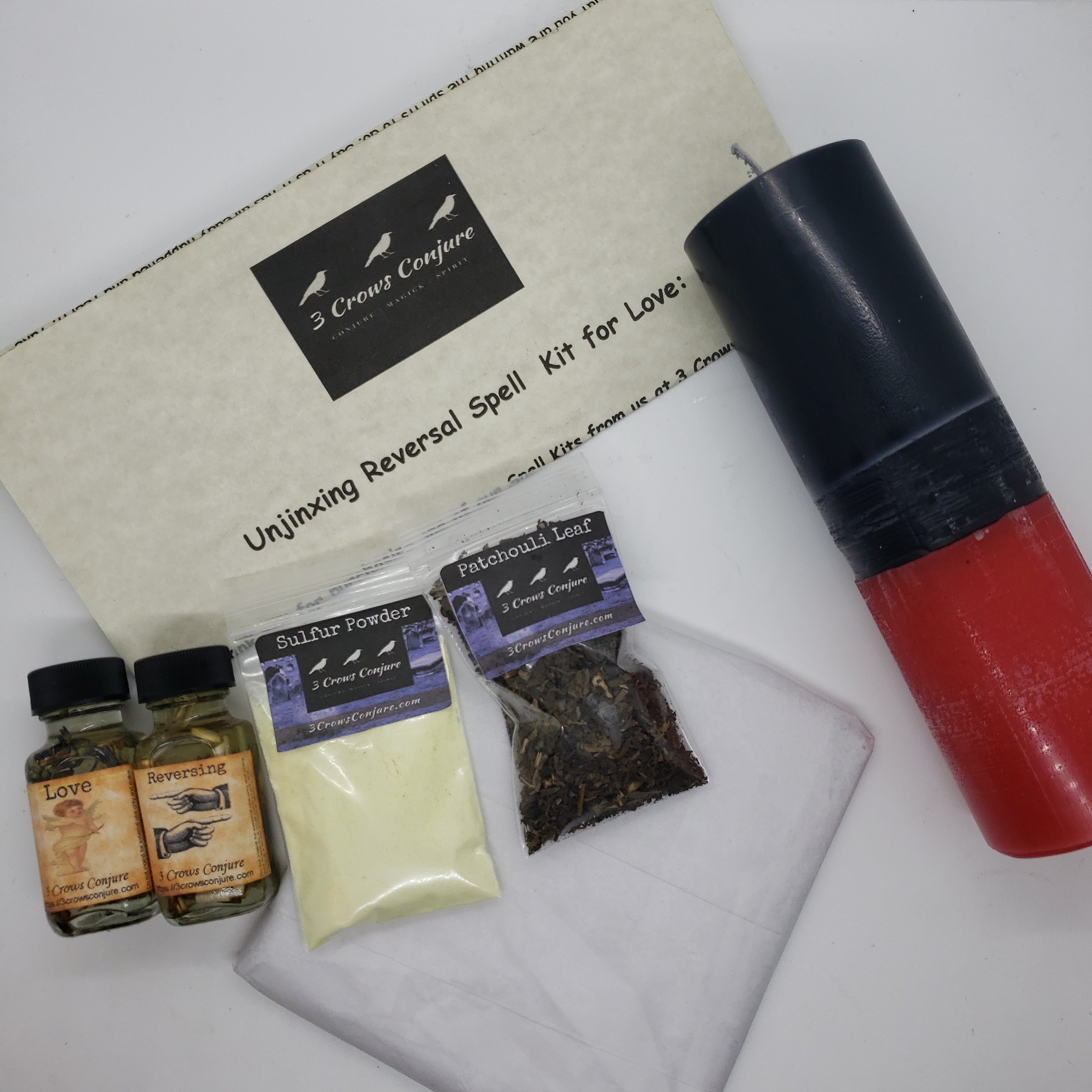 Jinx Reversal Spell Kit (Love) – 3 Crows Conjure